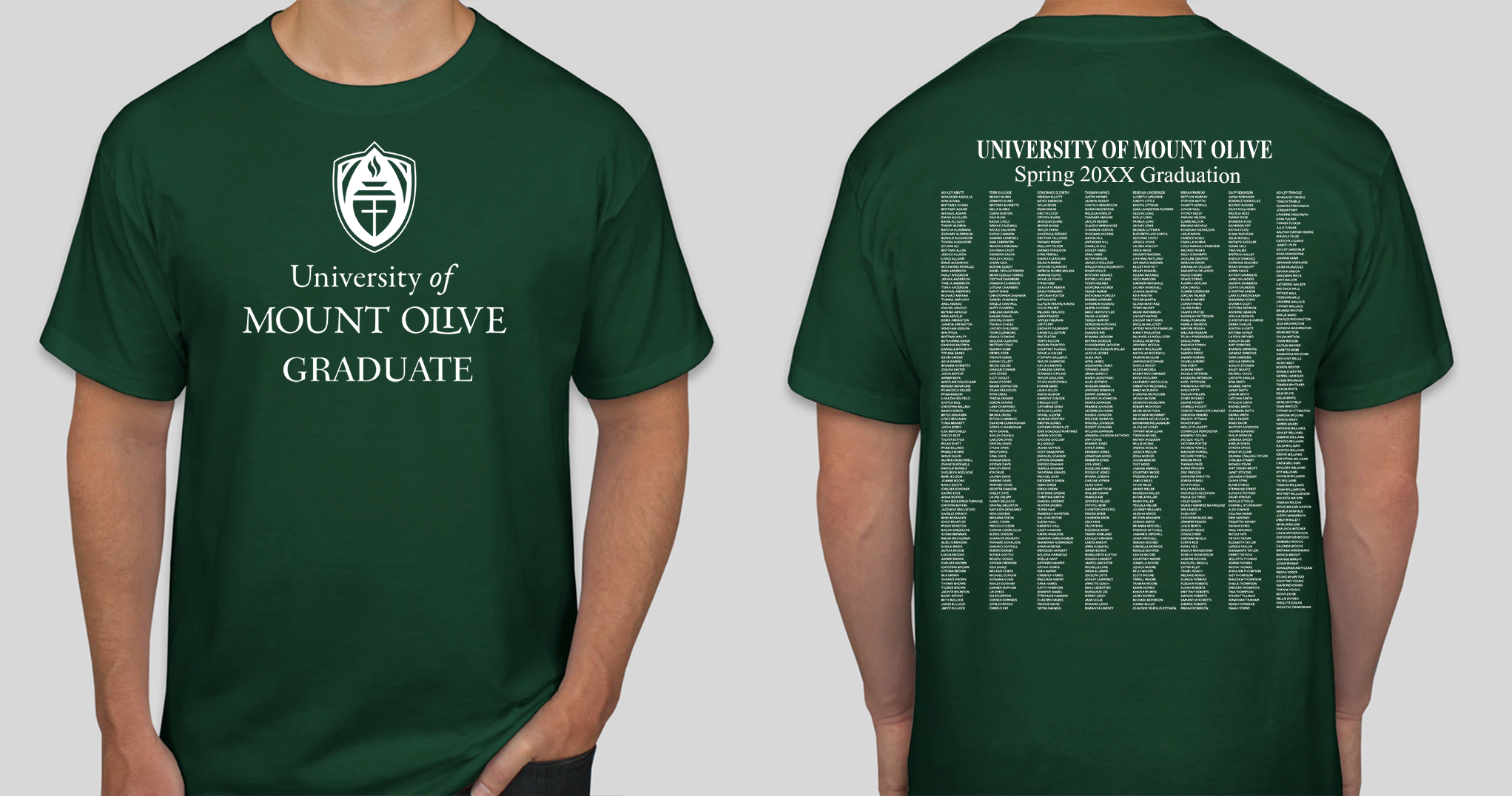 University Of Mount Olive Post Order Commencement Group